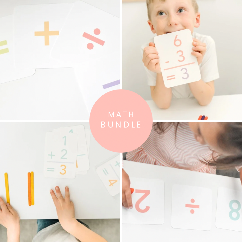 Math Flashcards – Pastel Numbers & Symbols – GoodnightFox