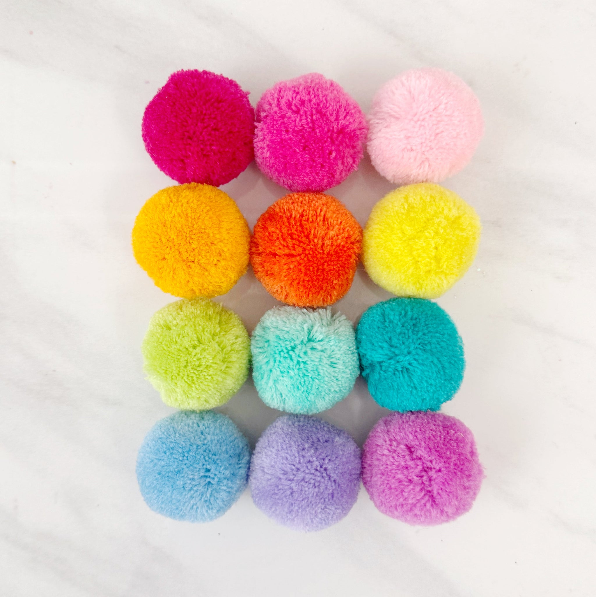 Kailo Chic Rainbow Set Of Pom Poms | Colorful Party Decor