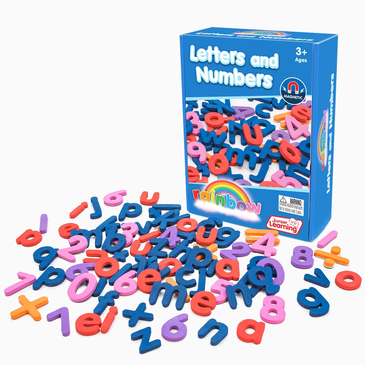 Magnetic Rainbow Letters & Numbers, Lowercase – Junior Learning