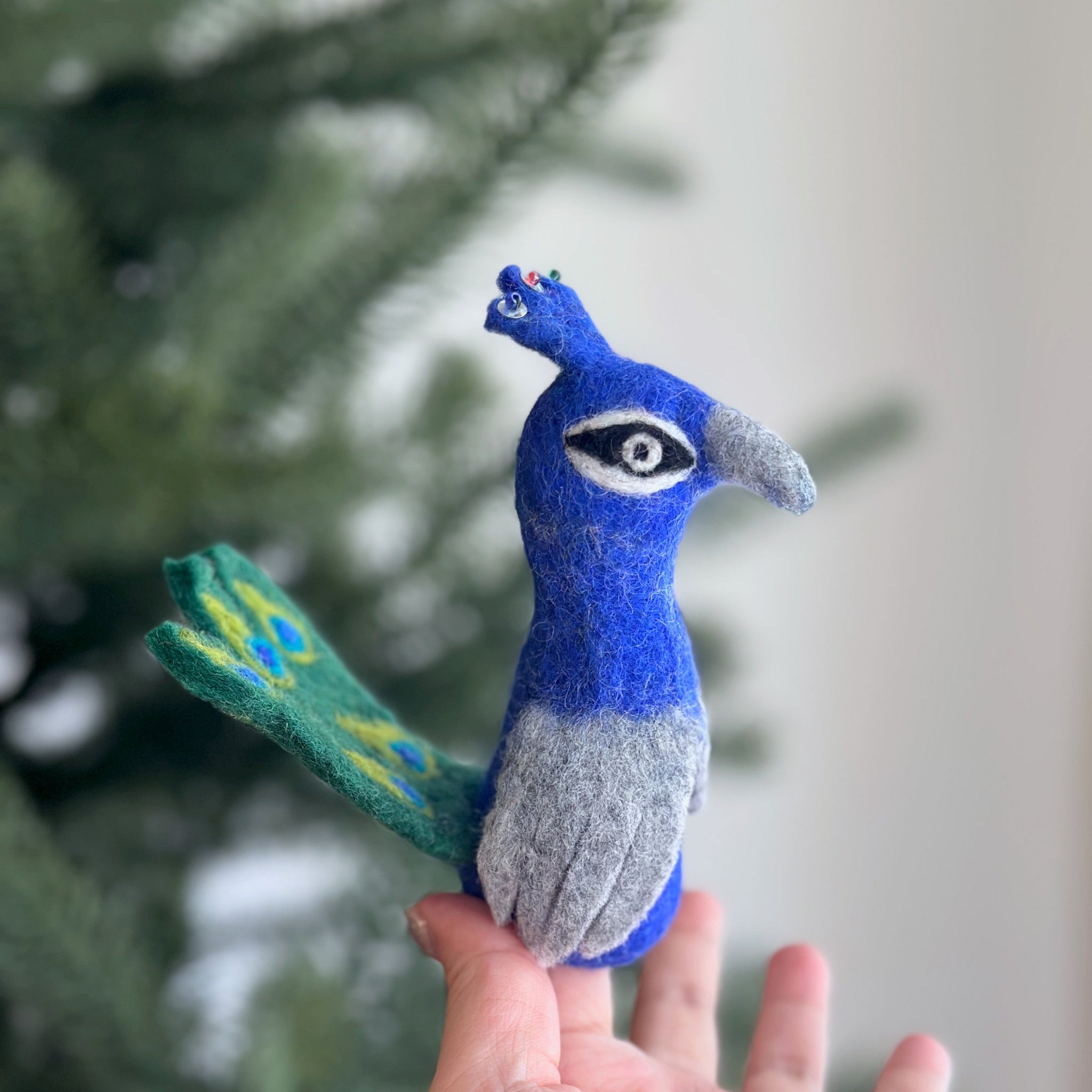 Peacock Finger Puppet | Ganapati Crafts Co.
