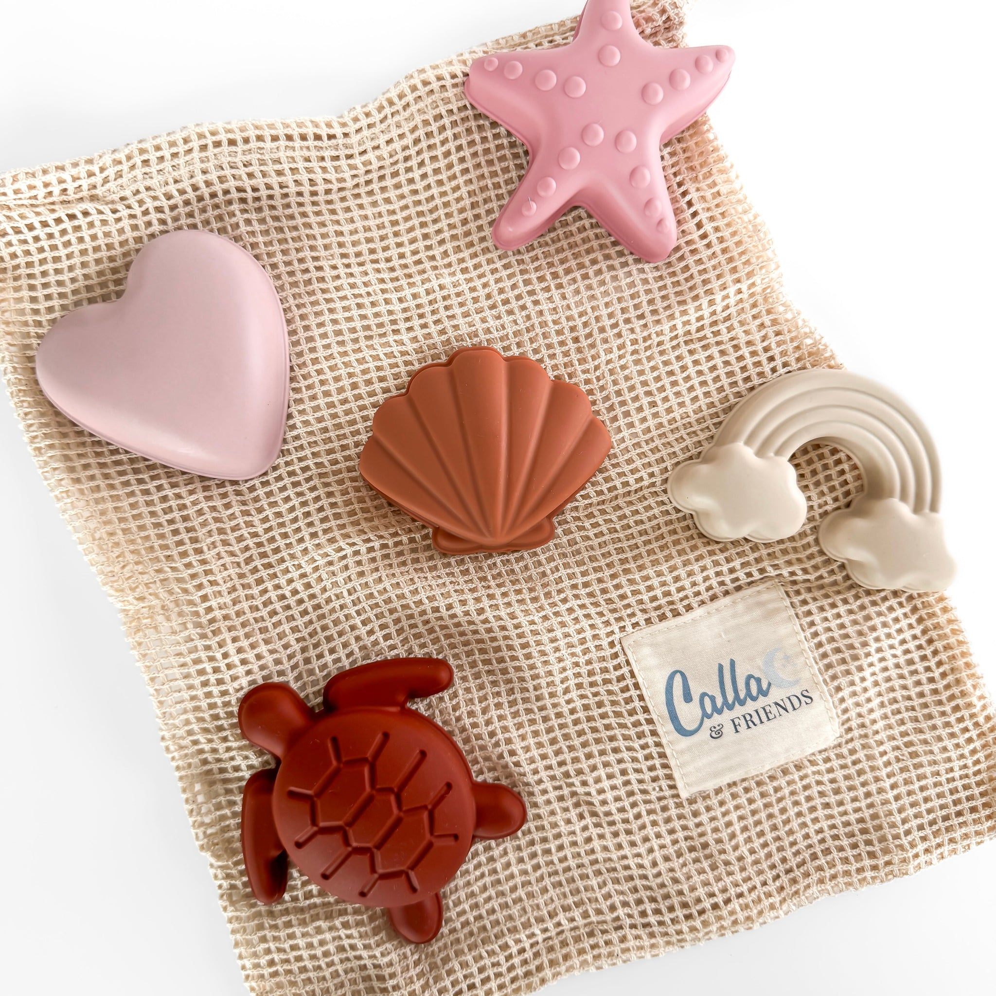 Hudson Sand Mold Set – Pastel Sea Shapes | Calla and Friends