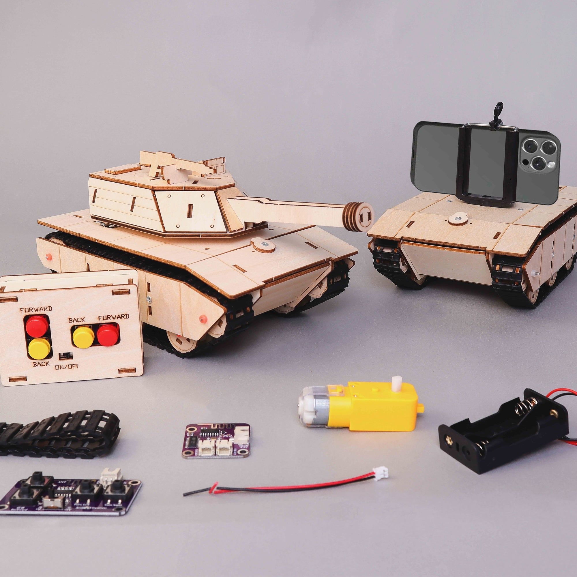 Kitsville Rc Tankcam Educational Stem Kit - Tank And Camera Mode