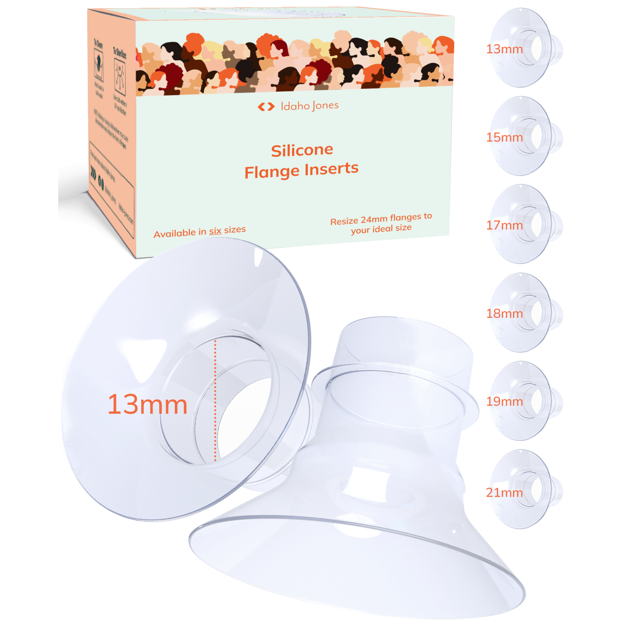Silicone Breast Pump Flange Inserts - Idaho Jones