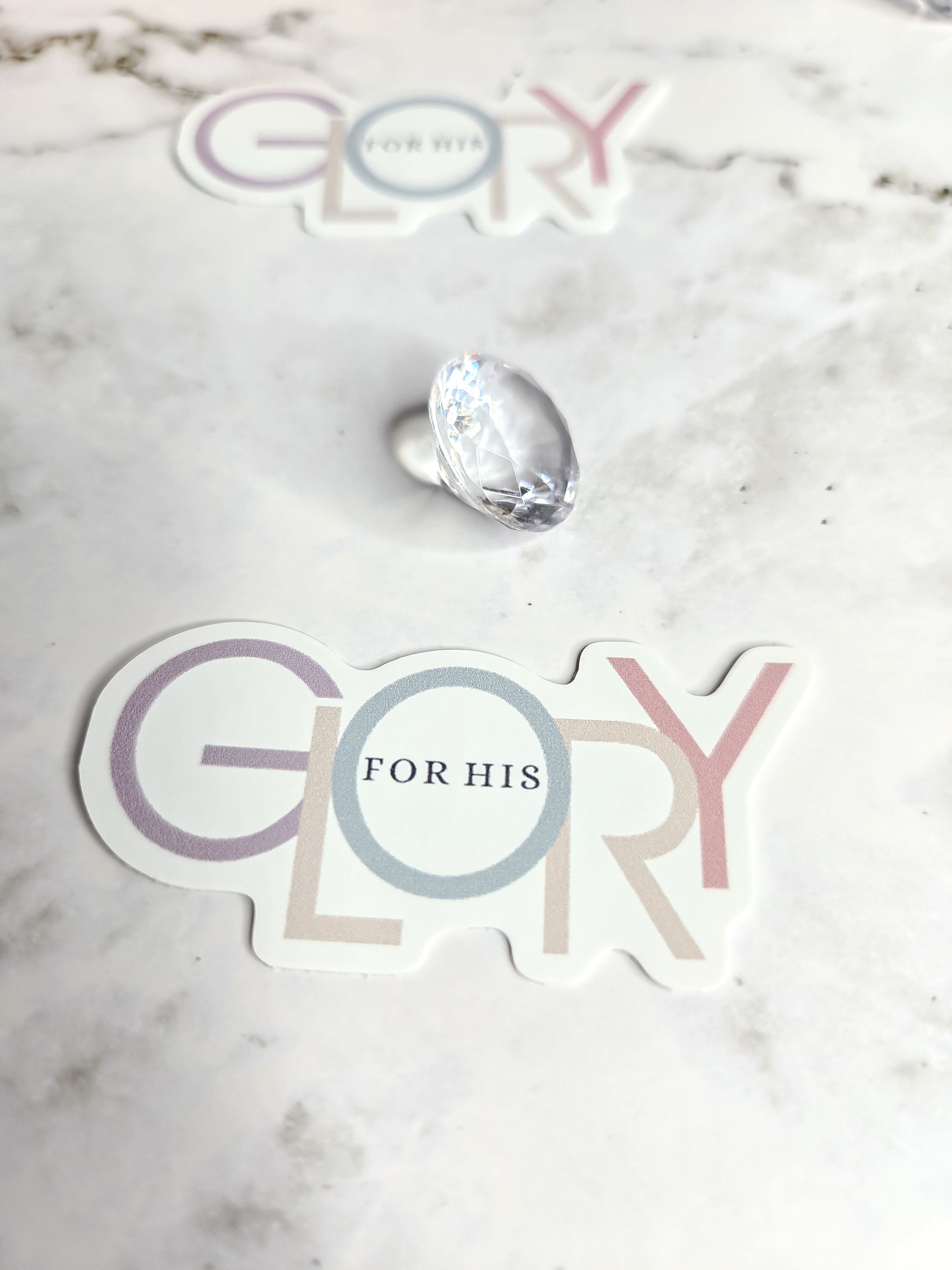 For His Glory Pastel Sticker – Sparkle & Peony Boutique