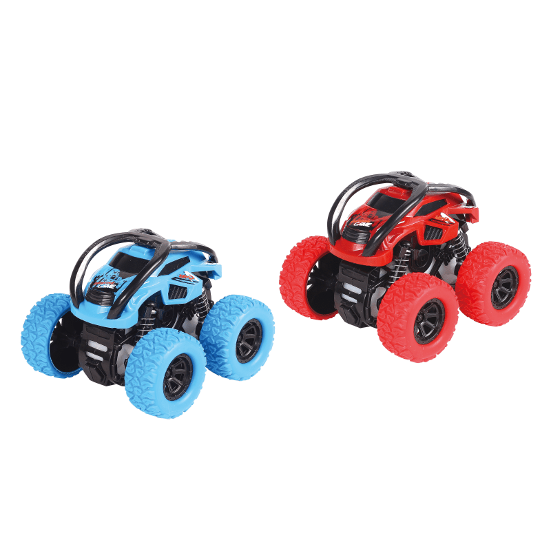 Discovery Toys Tumble Trucks 2-Pack – Red & Blue Friction Cars