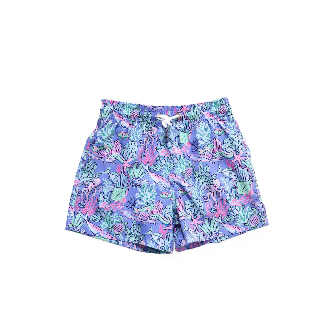 Blueberry Bay Marine Life Swim Trunks for Kids