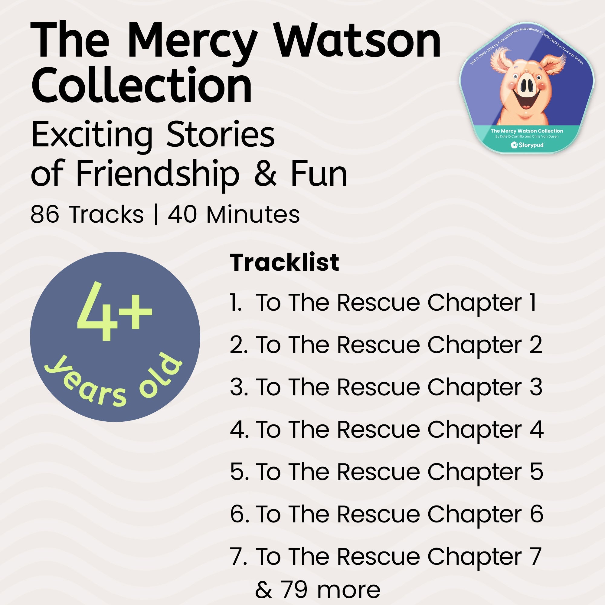 Storypod Mercy Watson Collection – Interactive Kids Audio Stories