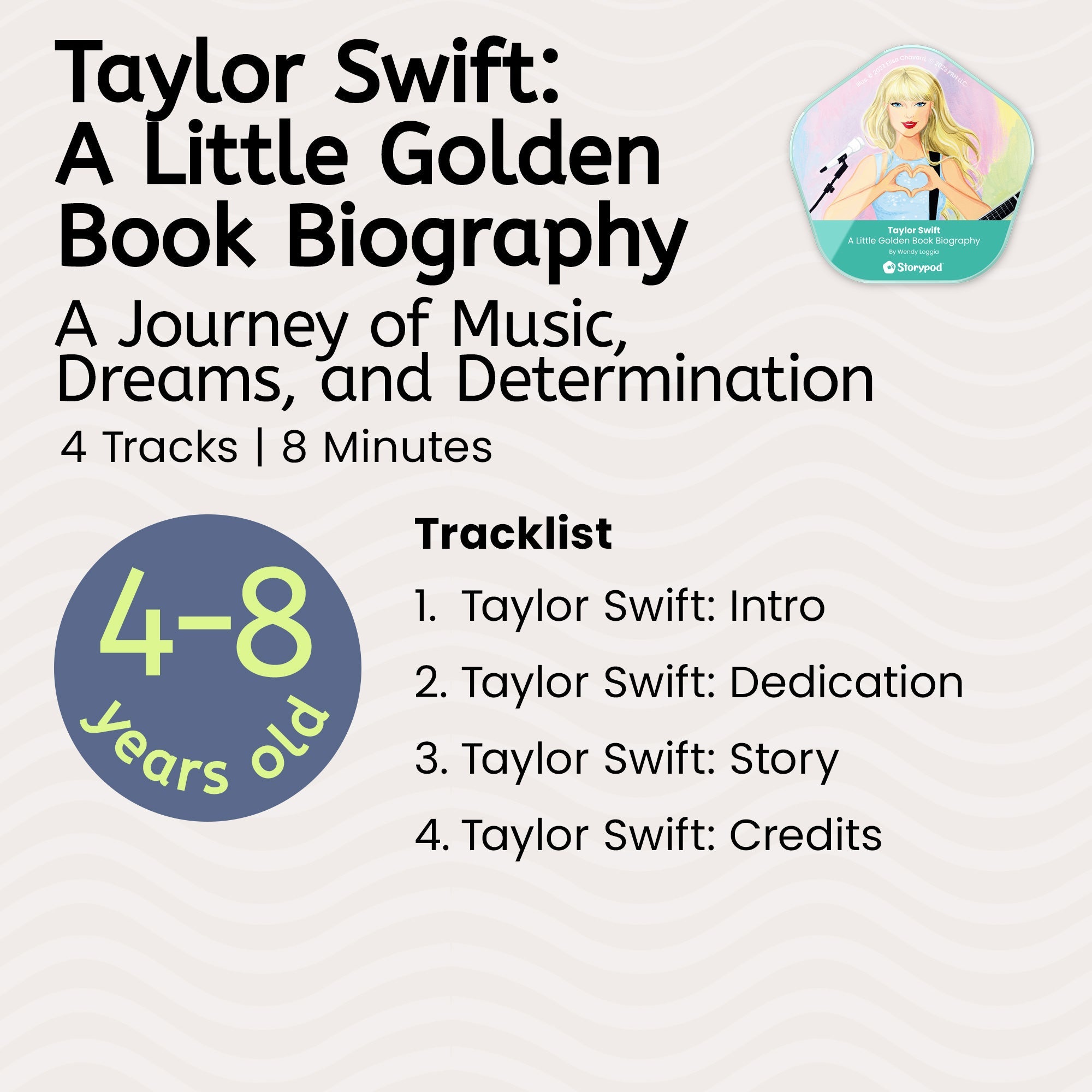 Storypod Taylor Swift Biography Book – Little Golden Book Style