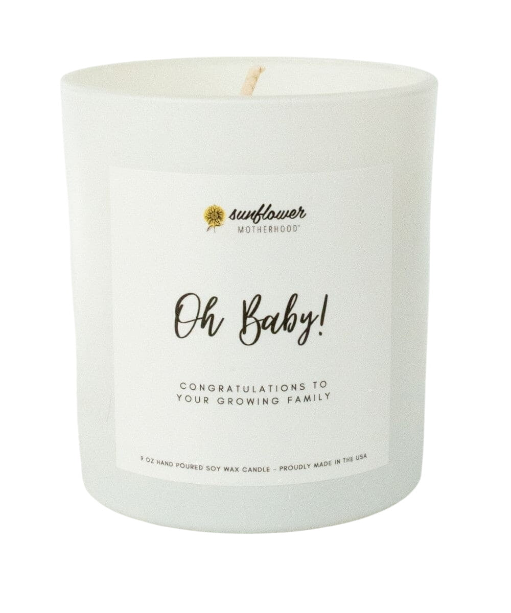 Pregnancy Candle – Oh Baby! Scented Soy Wax | Sunflower Motherhood