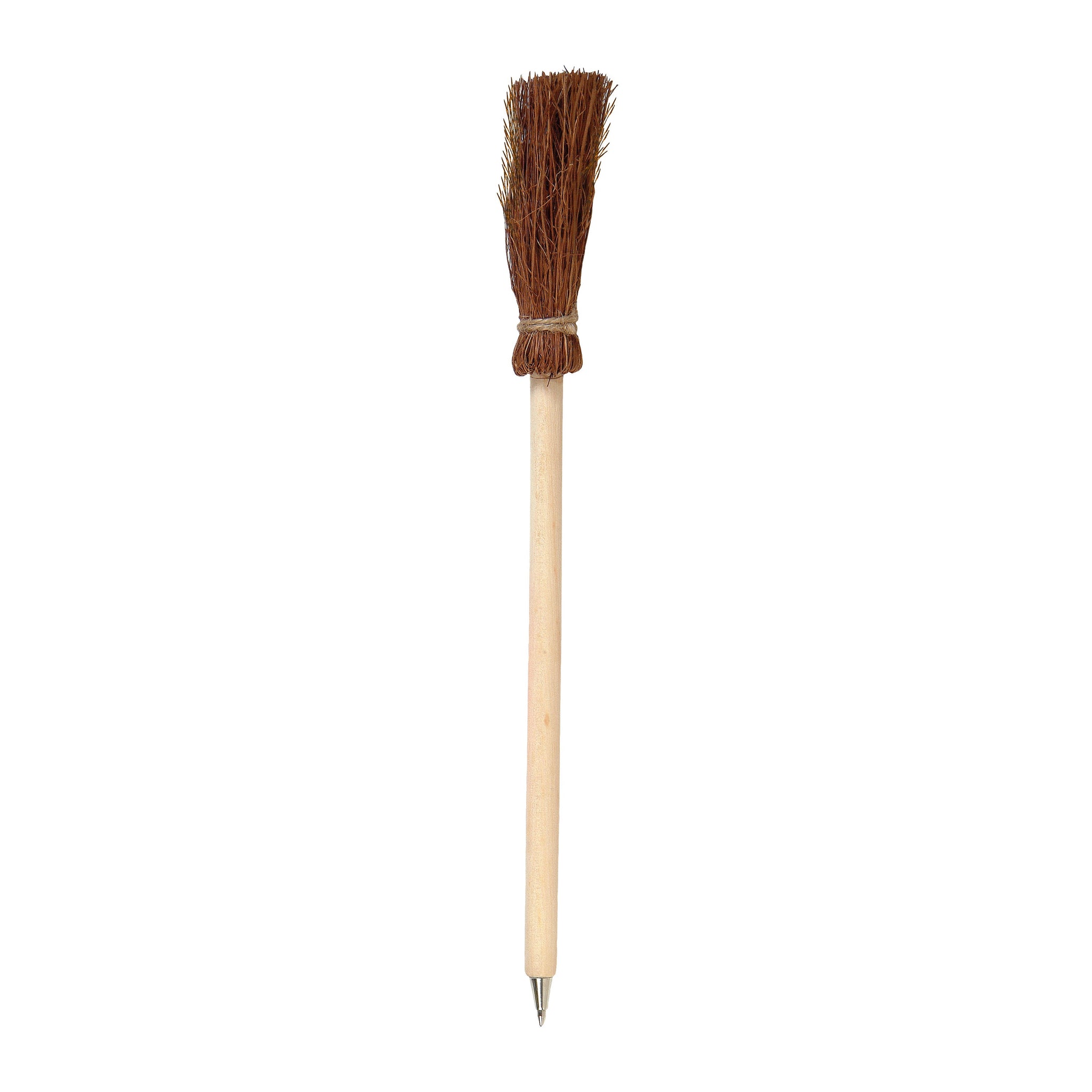 Witch Broom Pens – Wooden Brown Top, 12 Pack – Raymond Geddes