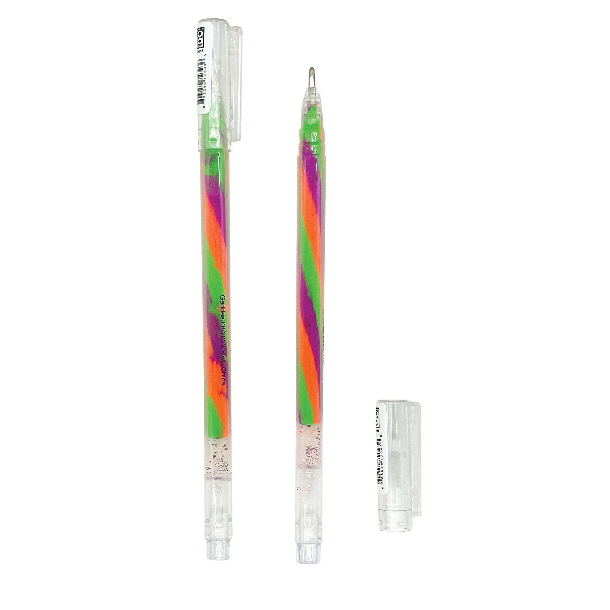 Raymond Geddes Spiral Swirl Gel Pens - Multicolor Fun