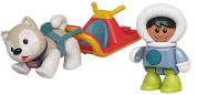 Speedy Monkey First Friends Sledge Set – Kid's Toy with Husky and Astronaut