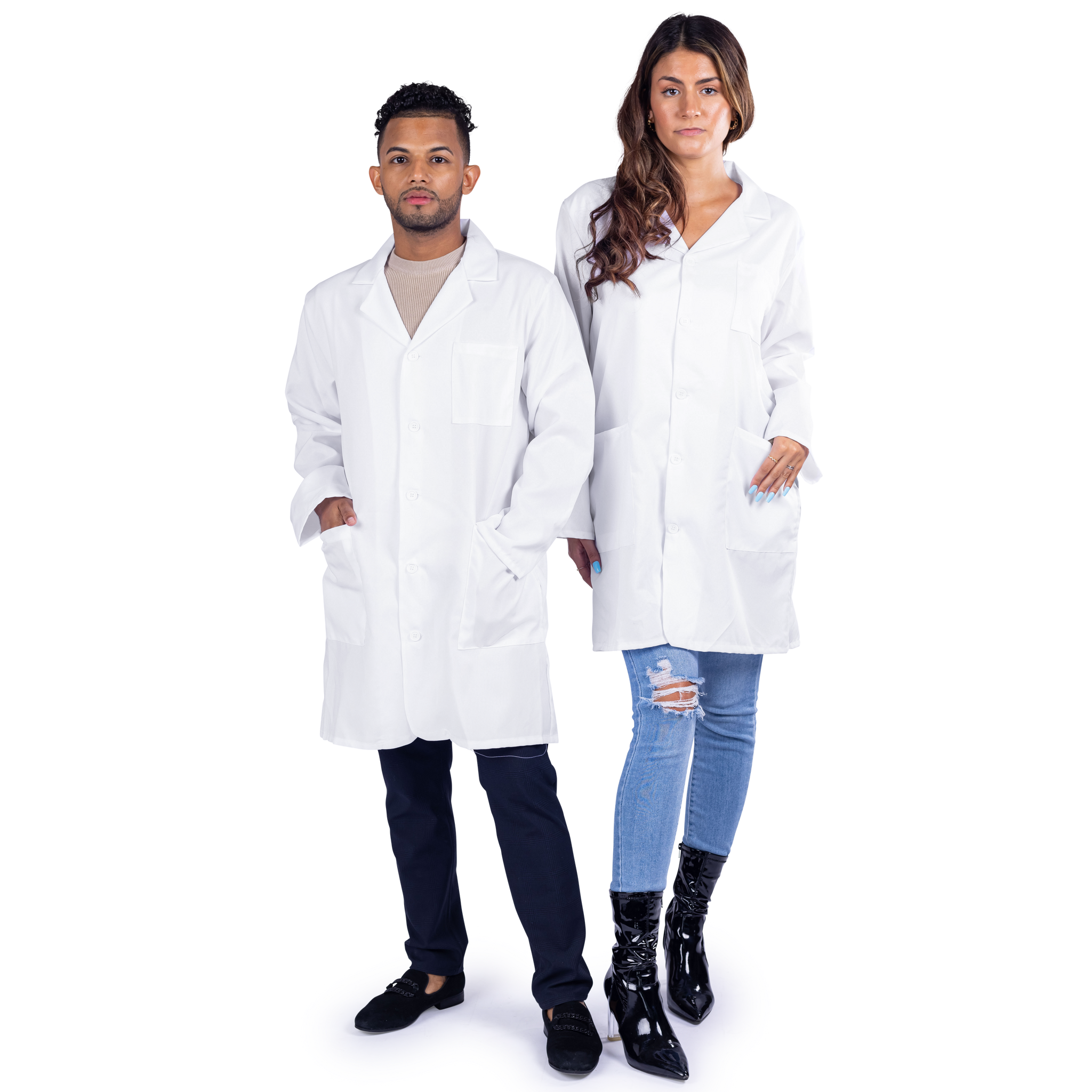 Dress Up America Adult Doctor Lab Coat – White, Long Sleeve