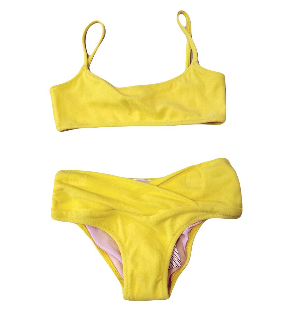 Piccoli Principi Yellow Bikini | Two Piece Swimsuit for Kids