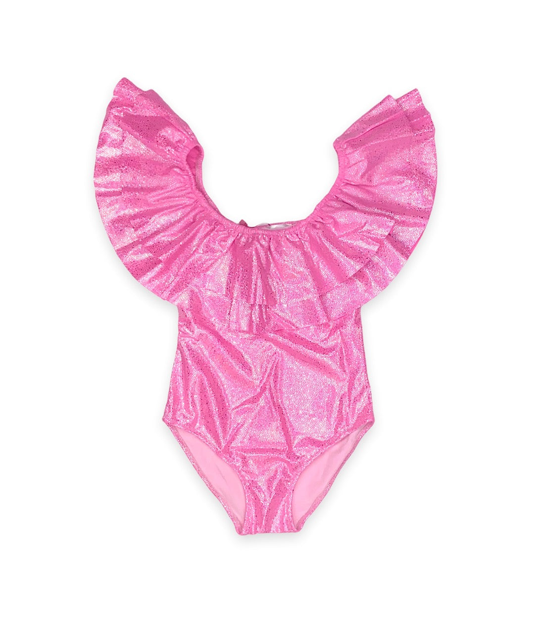 Piccoli Principi Glitter Pink One Piece Swimsuit