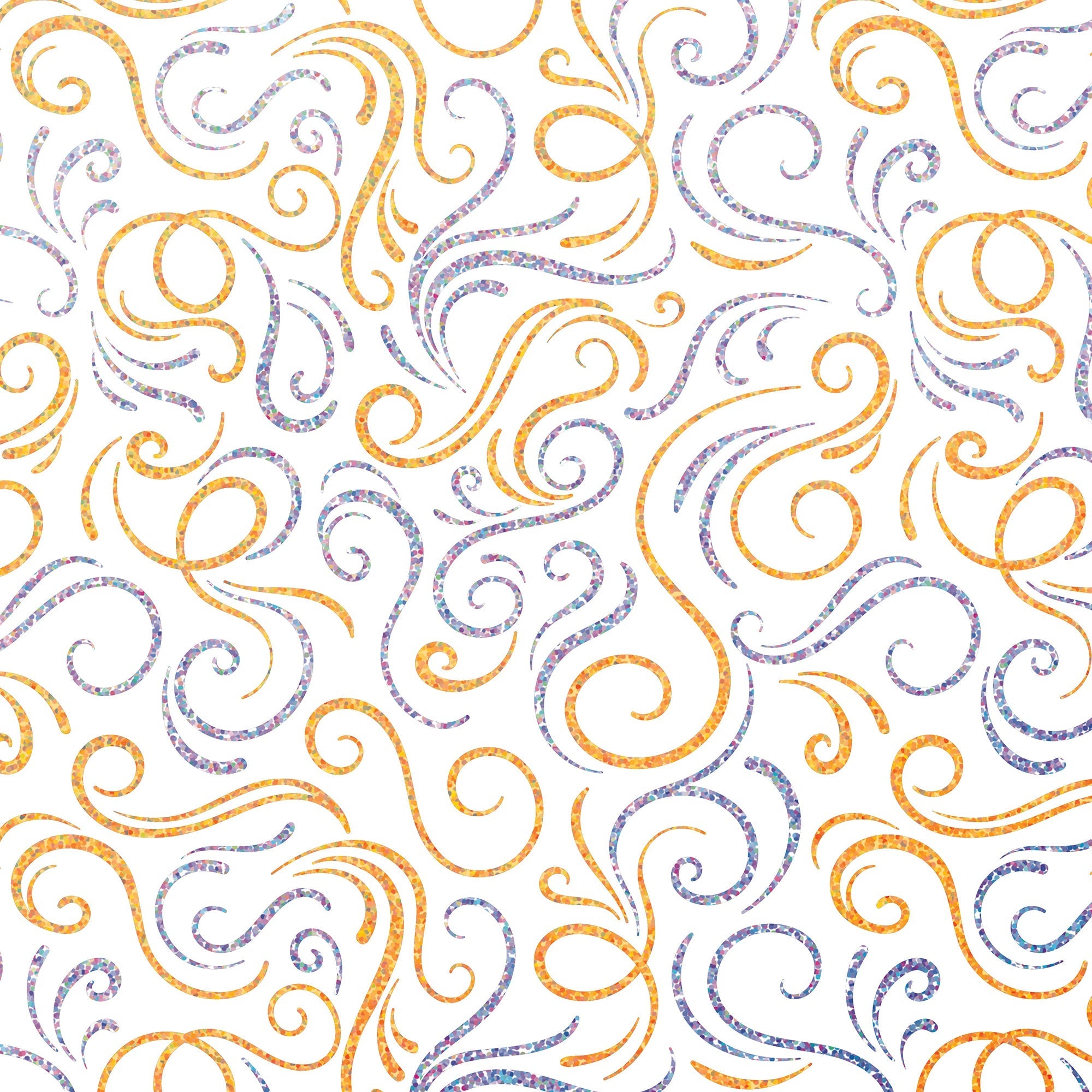 Jillson & Roberts Gold Silver Swirls Holographic Wedding Gift Wrap