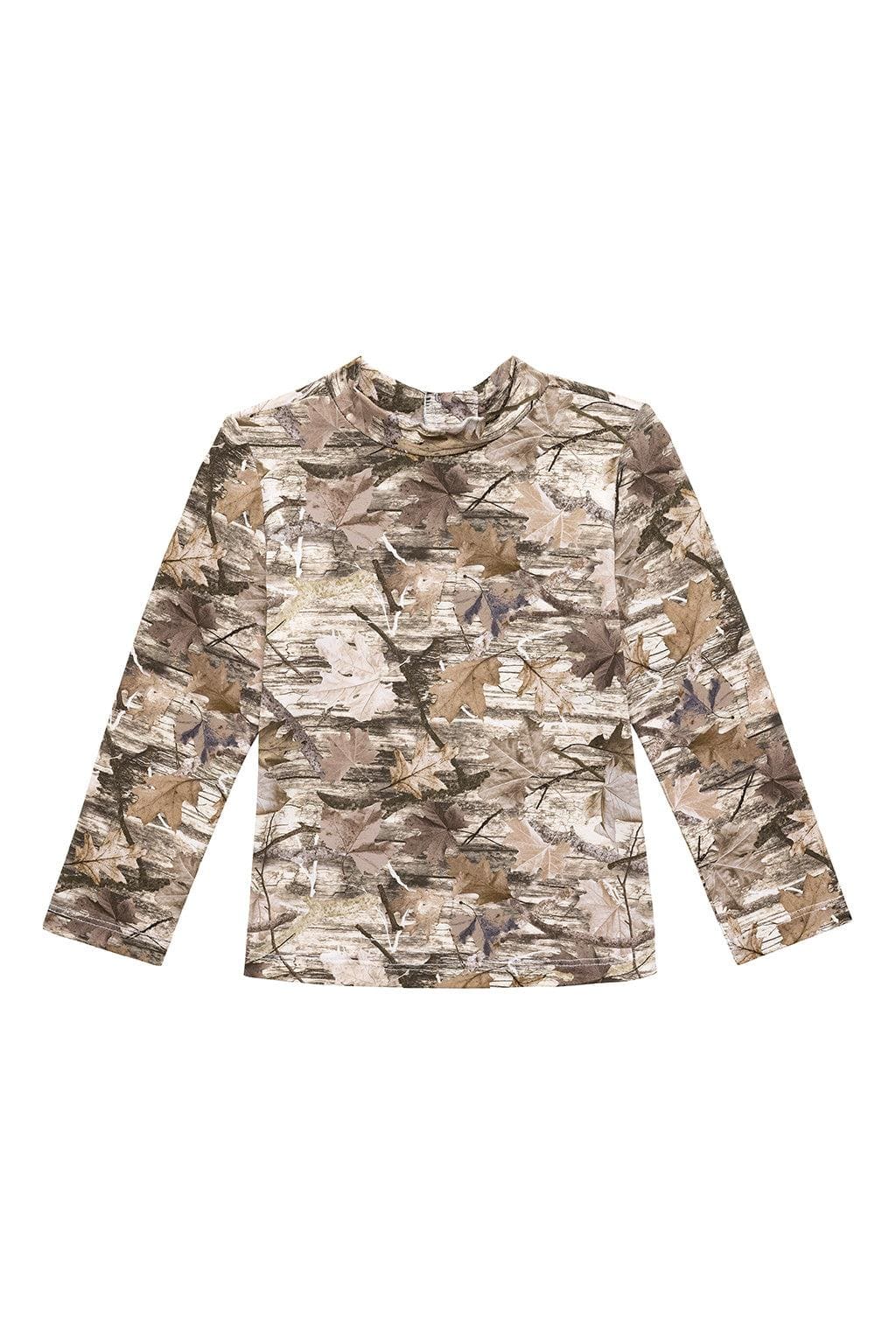 Montce Kids Rashguard – Camo Leaf Print, Long Sleeve