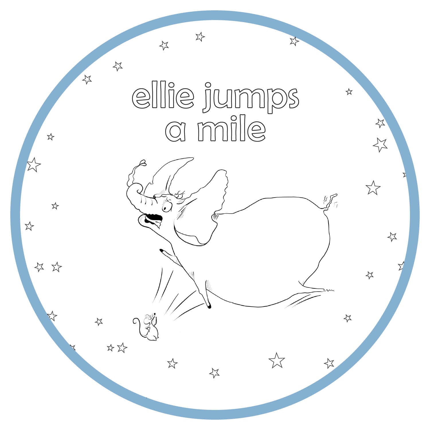 Printable Coloring Pages – Ellie Jumps A Mile | Conscious Stories