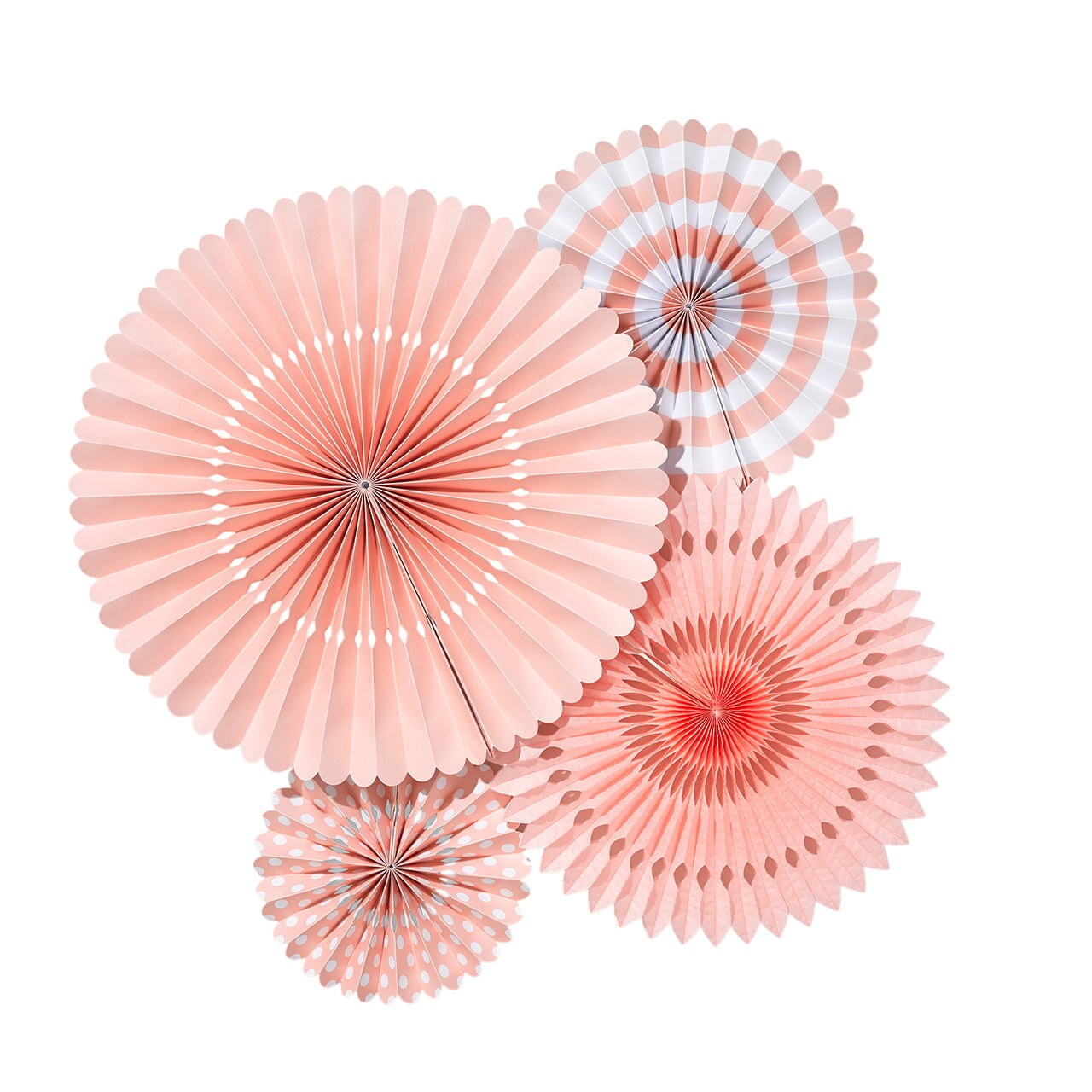 Coterie Pale Pink Party Fans | Decorative Party Decor