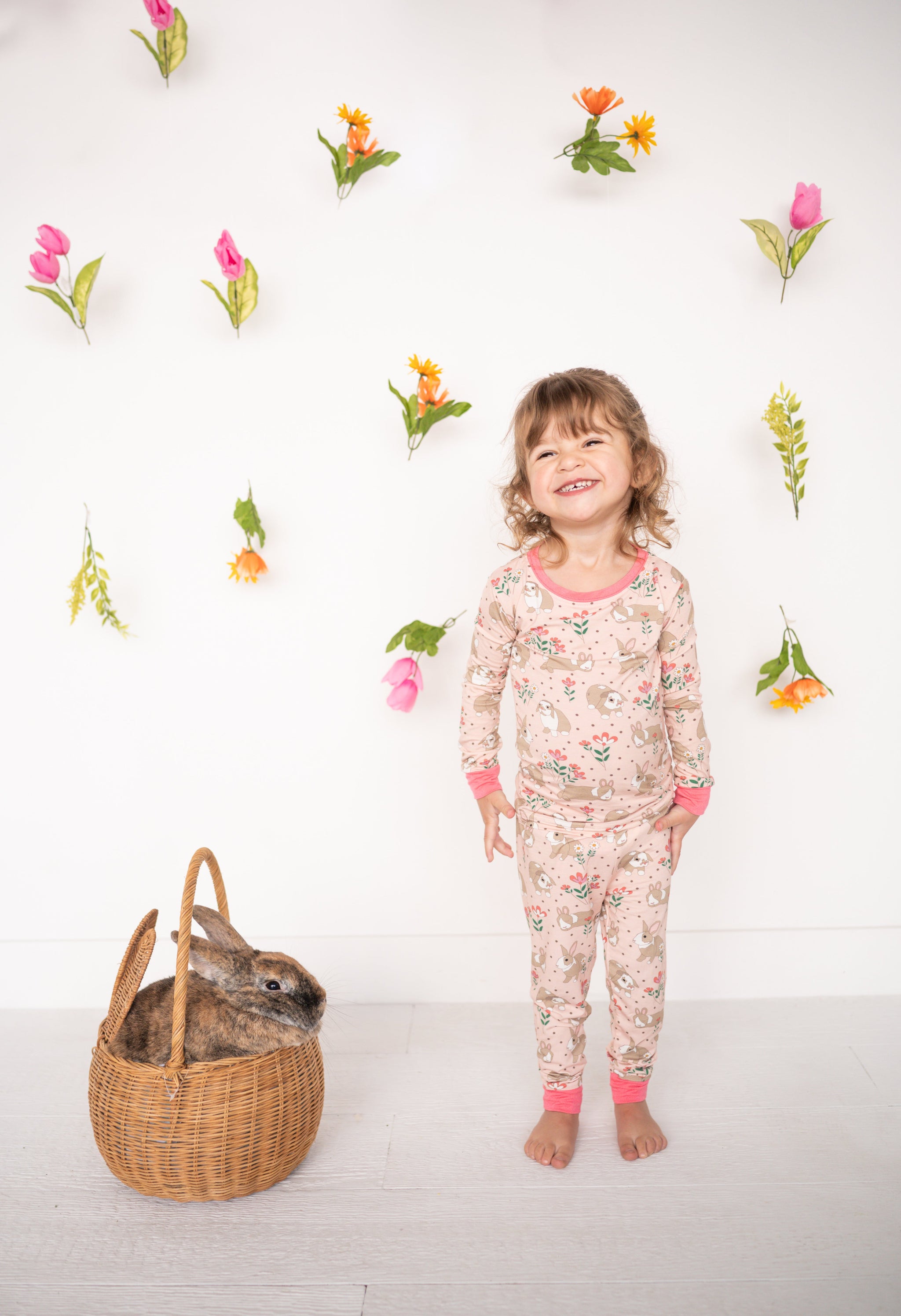 Dreamlet Meadow Bunny Pajamas for Kids