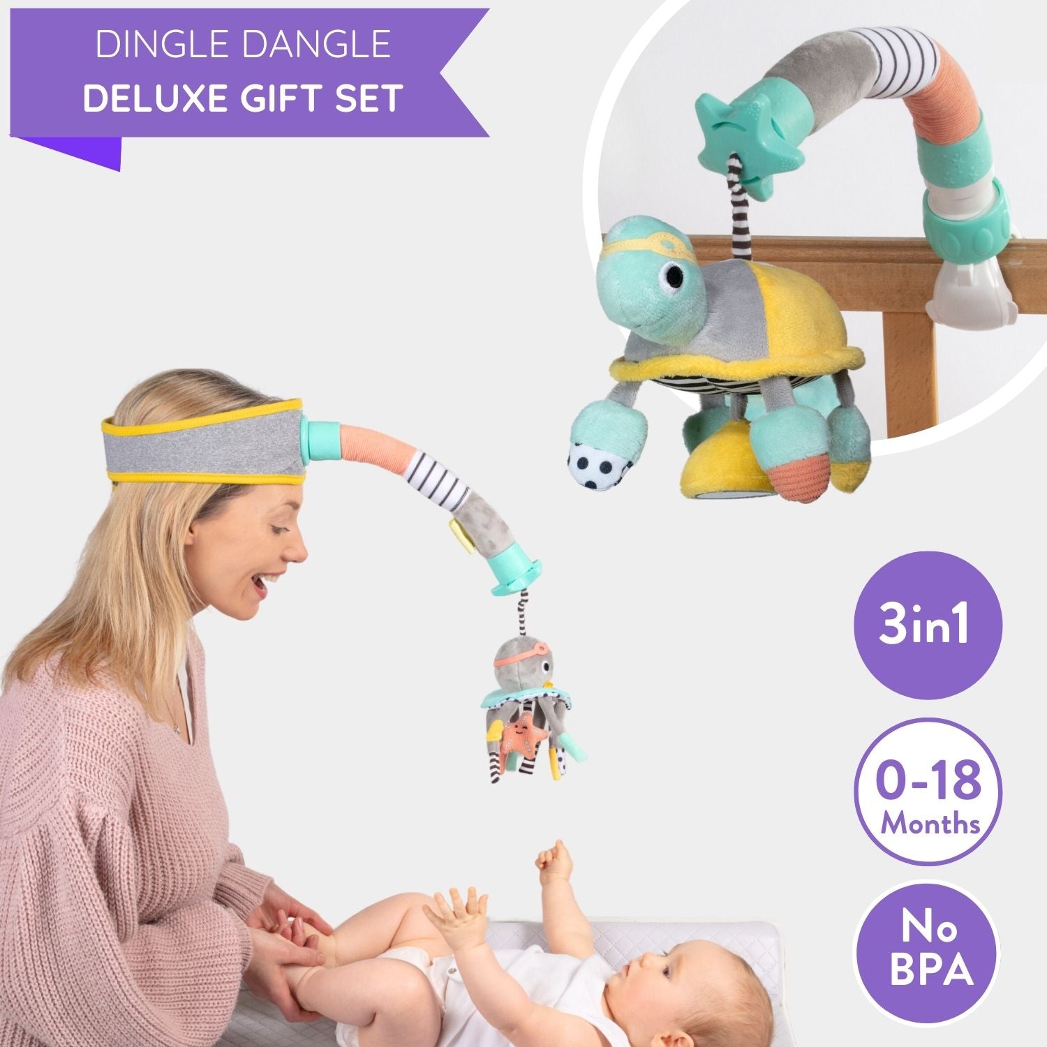 Deluxe Dingle Dangle Baby Gift Set | Best Newborn Gift