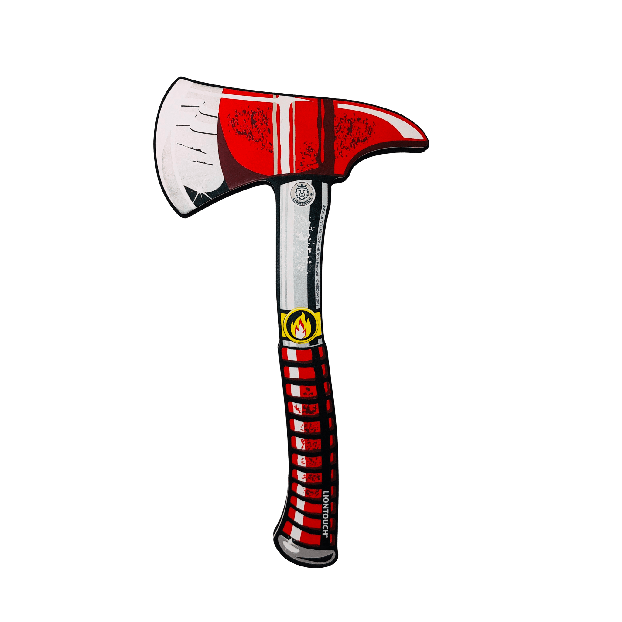 Liontouch Firefighter Hatchet | Red Plastic Toy Axe
