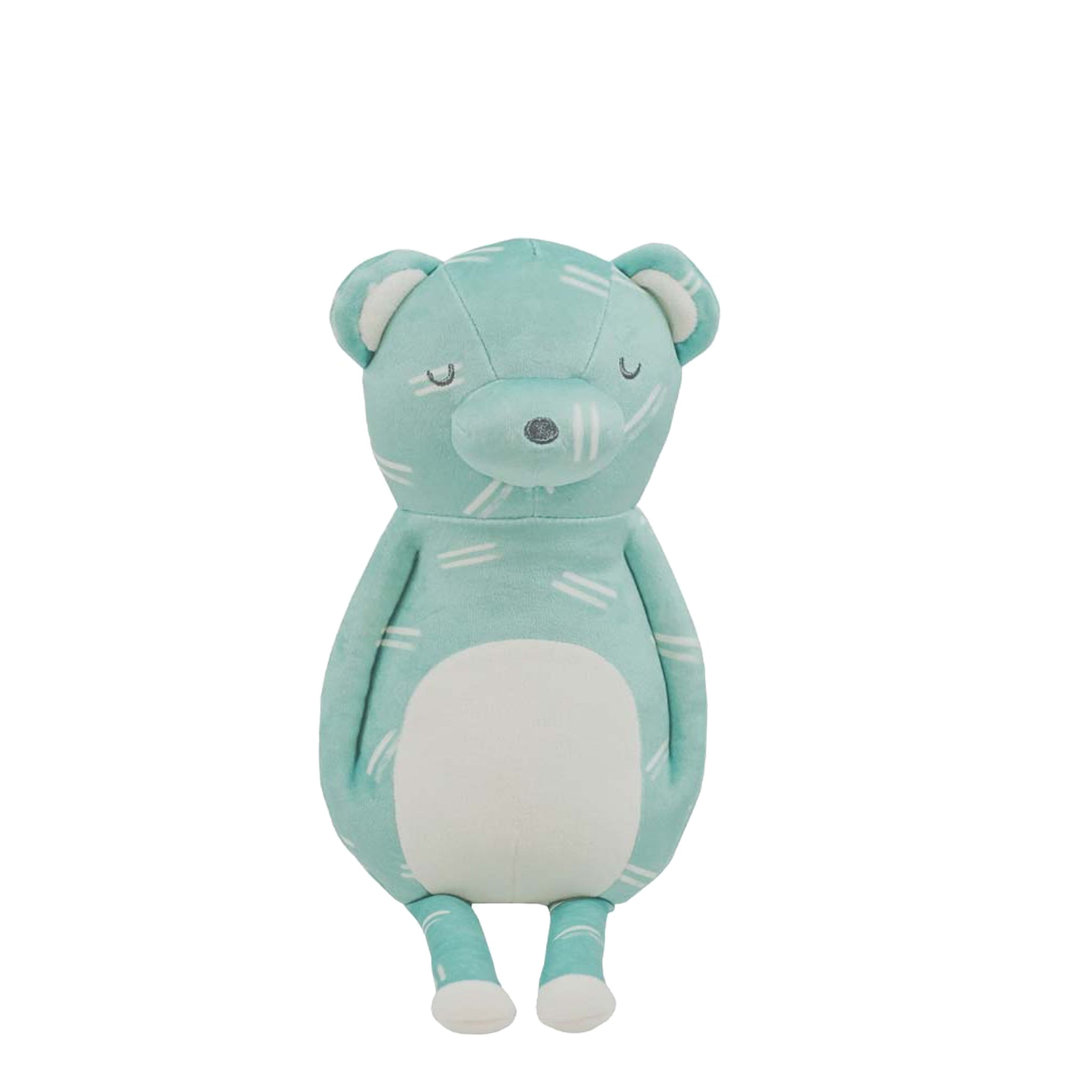 Plush Bear Toy – Finn Mini, Mint Green Print | Goosewaddle