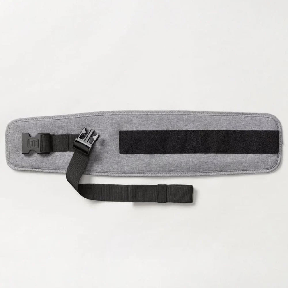 Tushbaby Waistband Extender – Gray Fabric with Black Strap