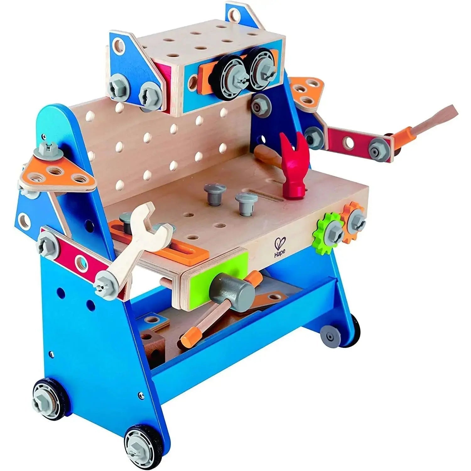 Hape Build-a-robot Wooden Tool Workbench Pretend Play Construction ...