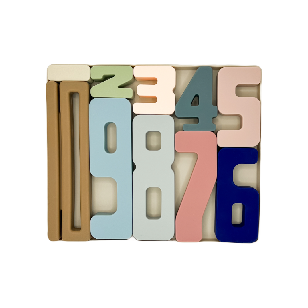 Wyatt Number Stacking Blocks – Pastel Educational Toy | Calla and Friends