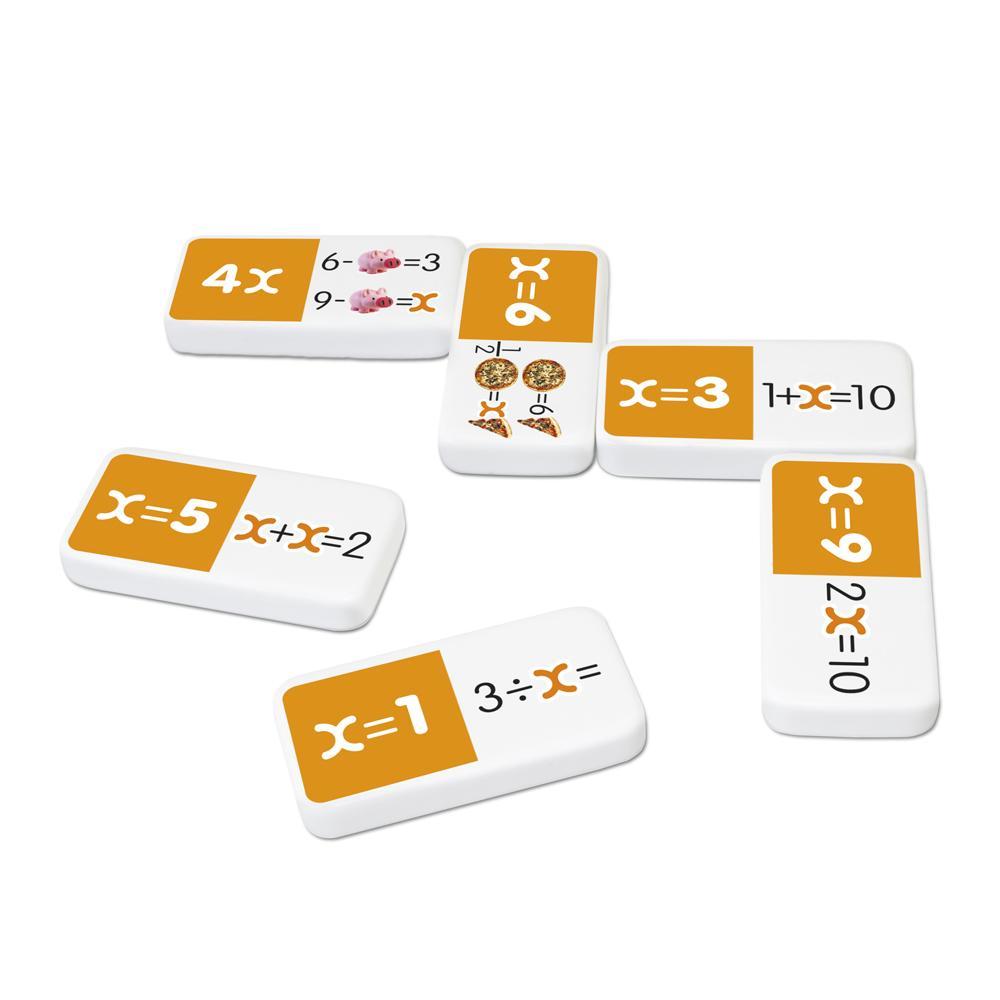 Algebra Dominoes - Orange/White, 28 Pc, 8+ - Junior Learning USA
