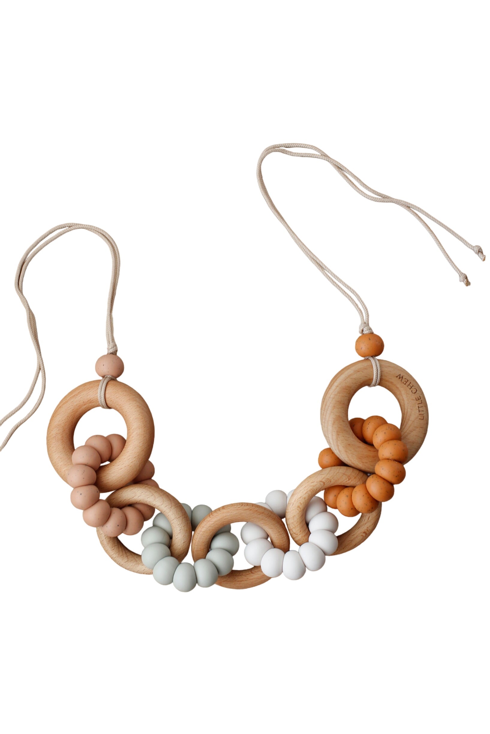 Pram Garland - Dusty Ochre Baby Stroller Toy | littleCHEW