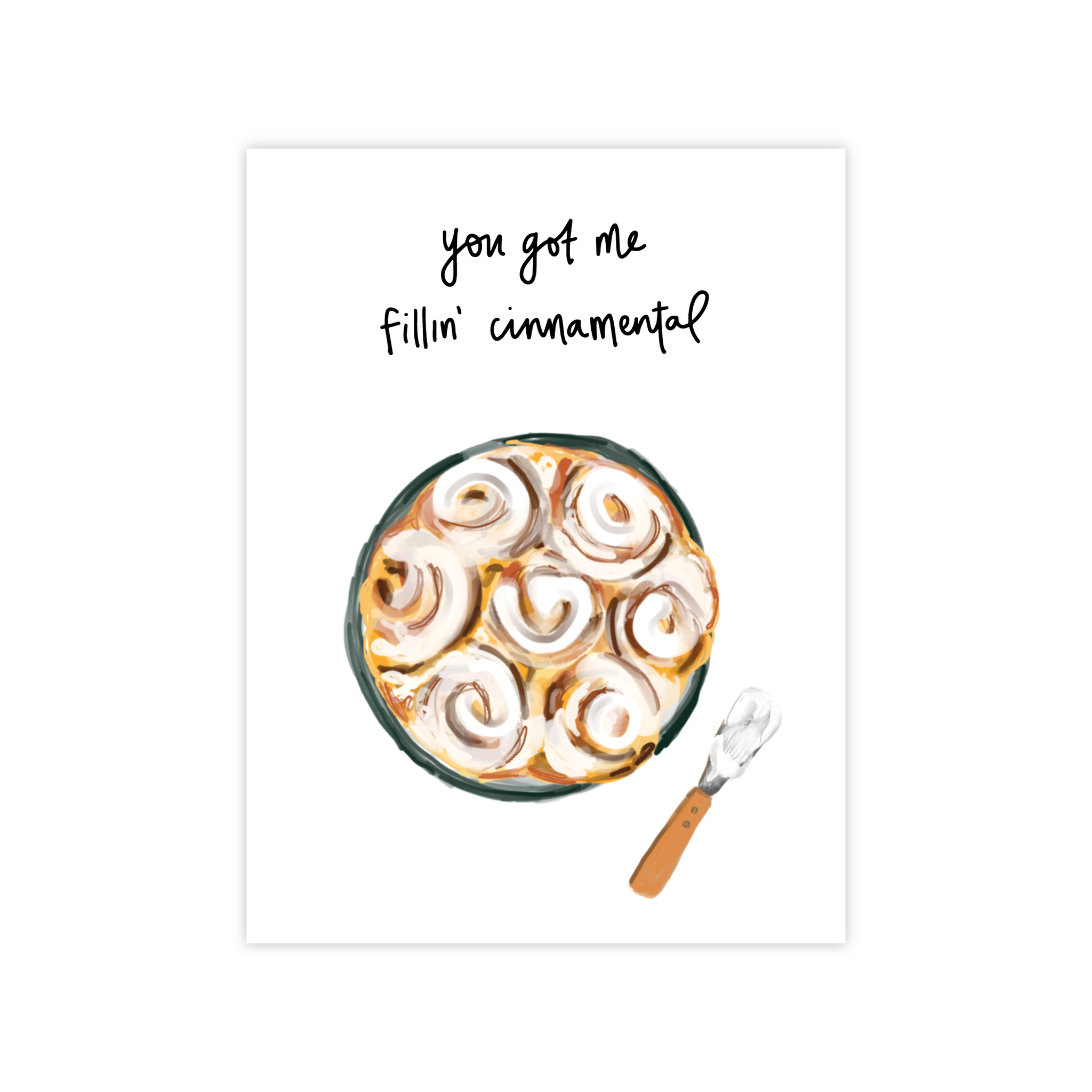 Fillin' Cinnamental Greeting Card by Lemon Lines