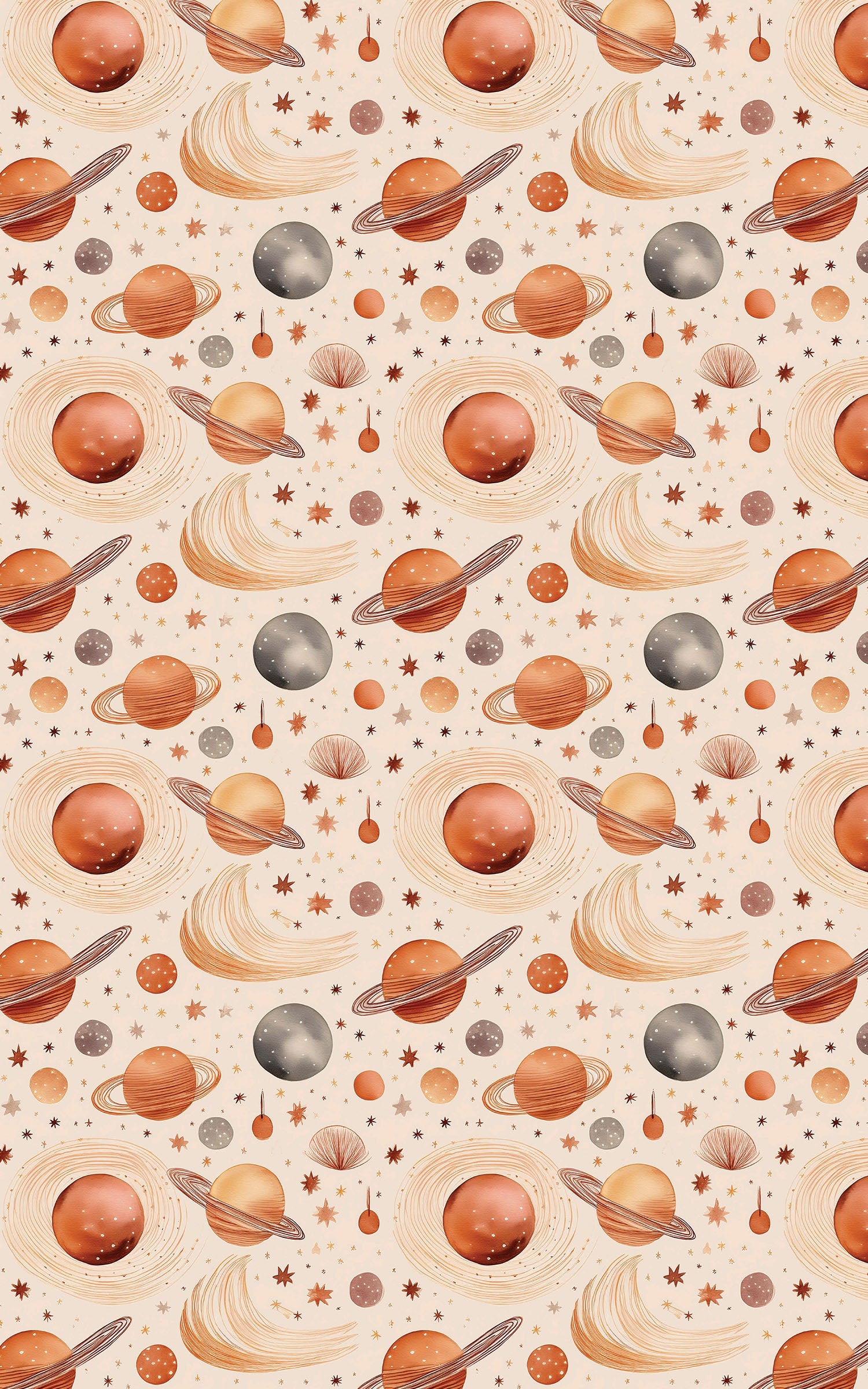 Orbit Dreams Gift Wrap – Blush Planet Print – London Penny