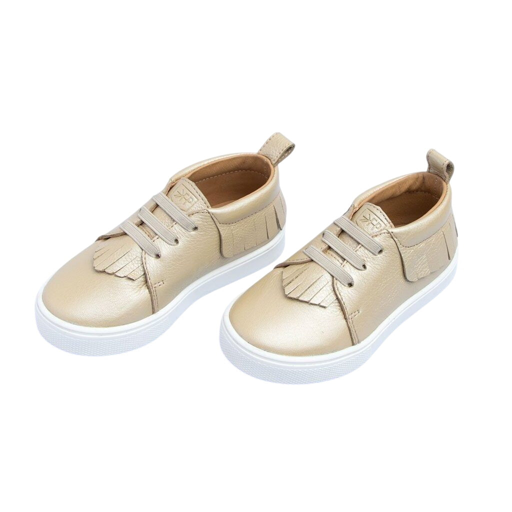 Freshly Picked Platinum Sneaker Mocc Baby Shoes