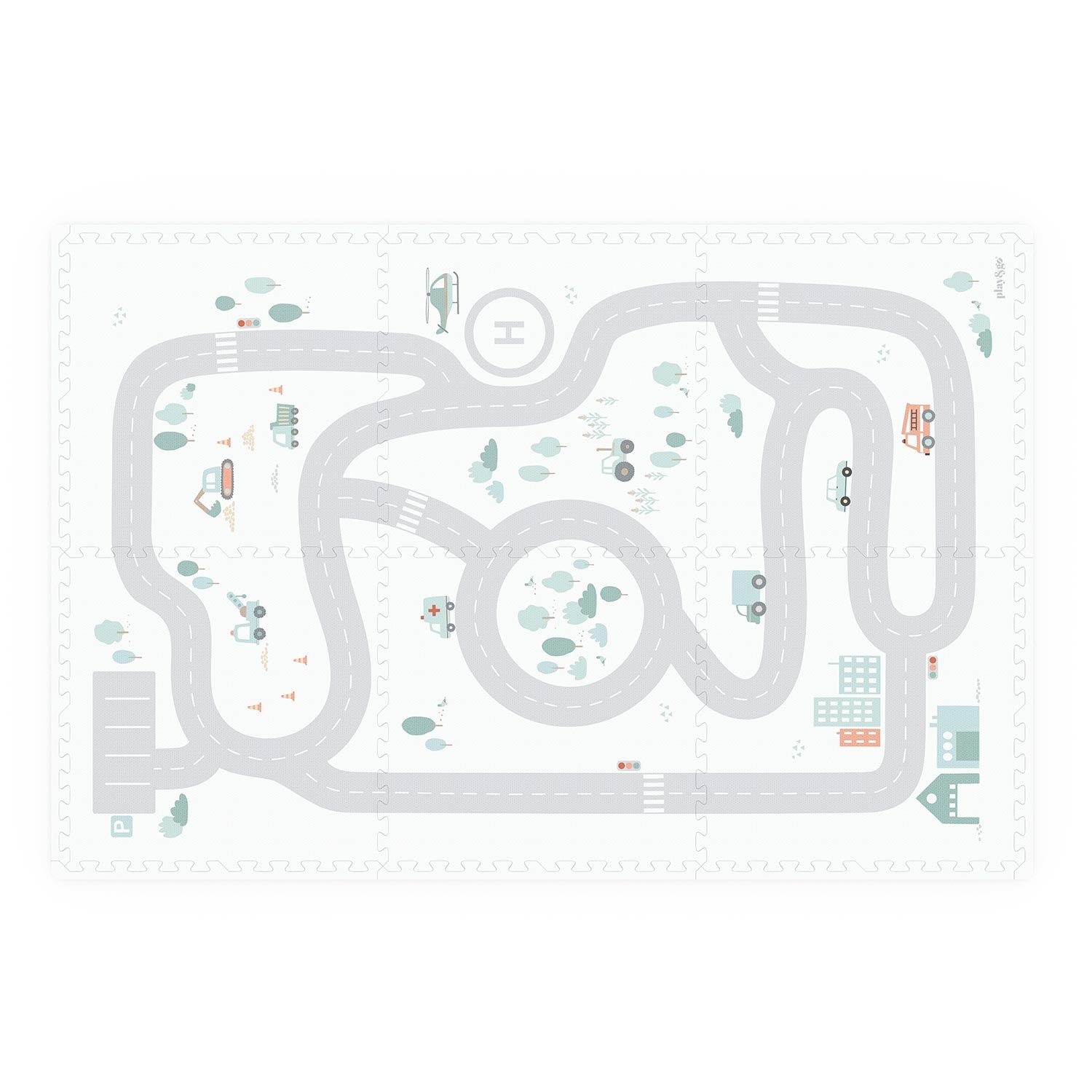 Play & Go Roadmap Puzzlemat - Kids Play Mat