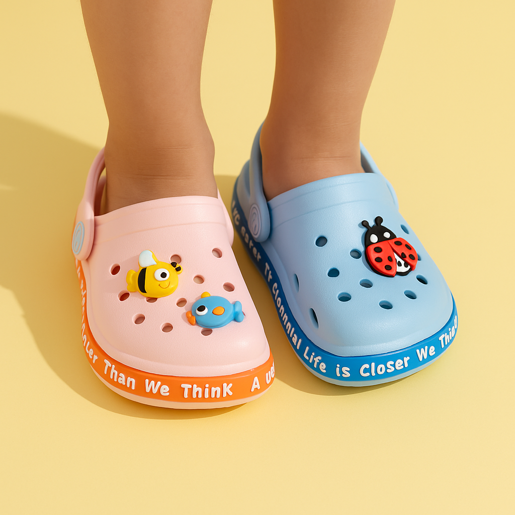 MiniSteps Rubber Jelly Clogs for Kids | Fun Colorful Design