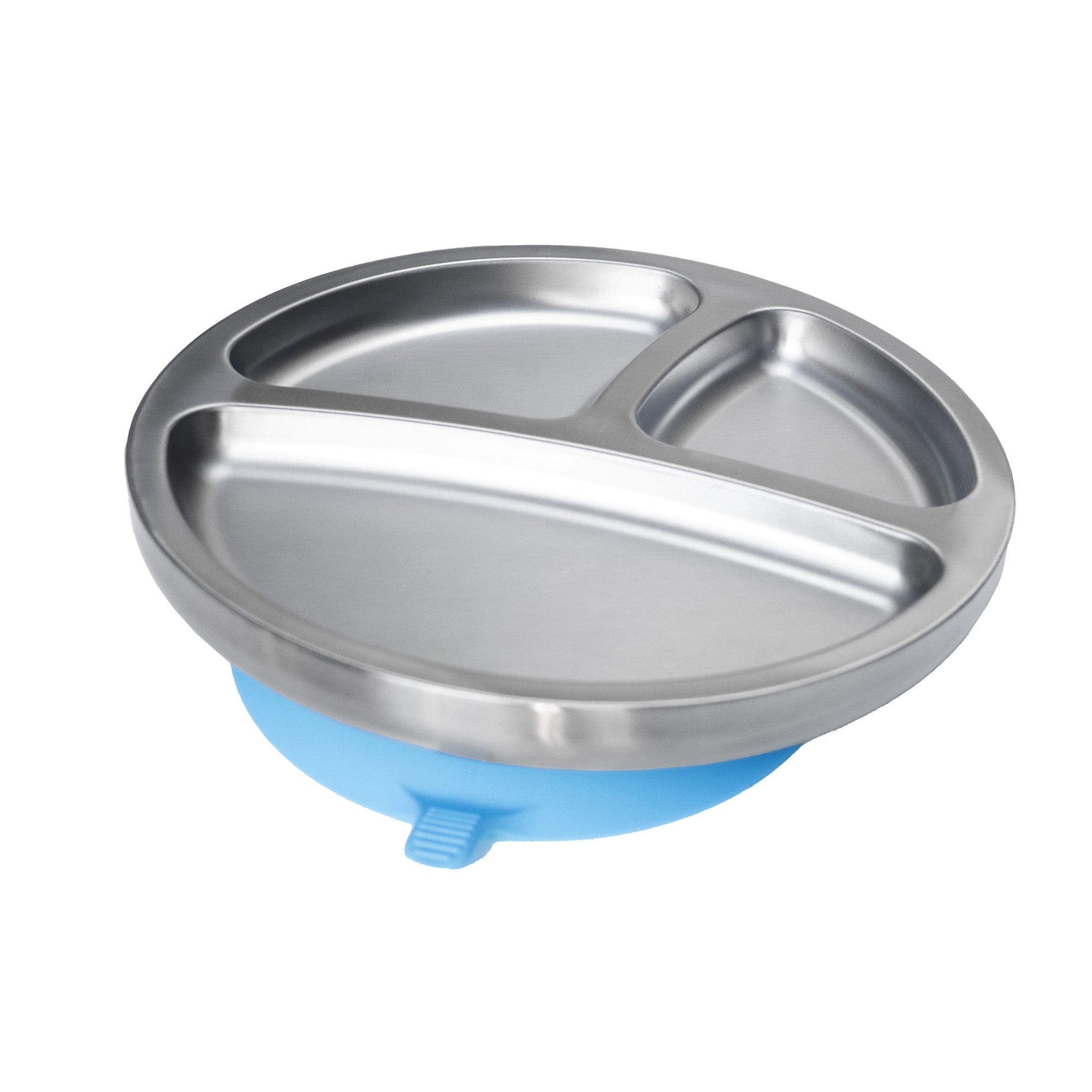 Avanchy Stainless Steel Suction Baby Plate – Blue Base