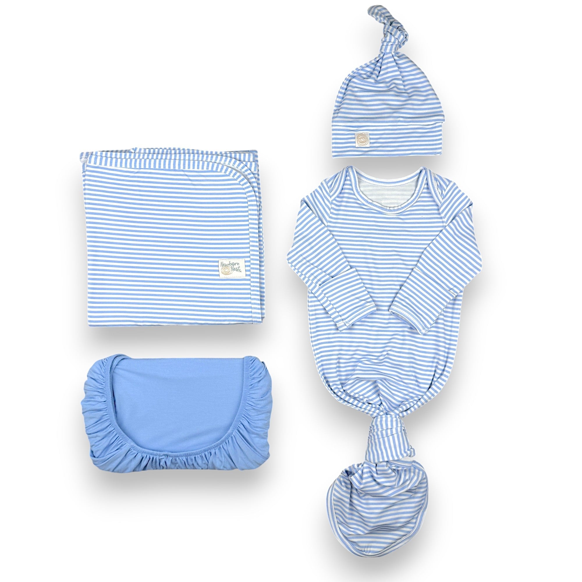 Newborn Nest Baby Set - Blue Stripe, for Newborns and Infants, Nursery ...