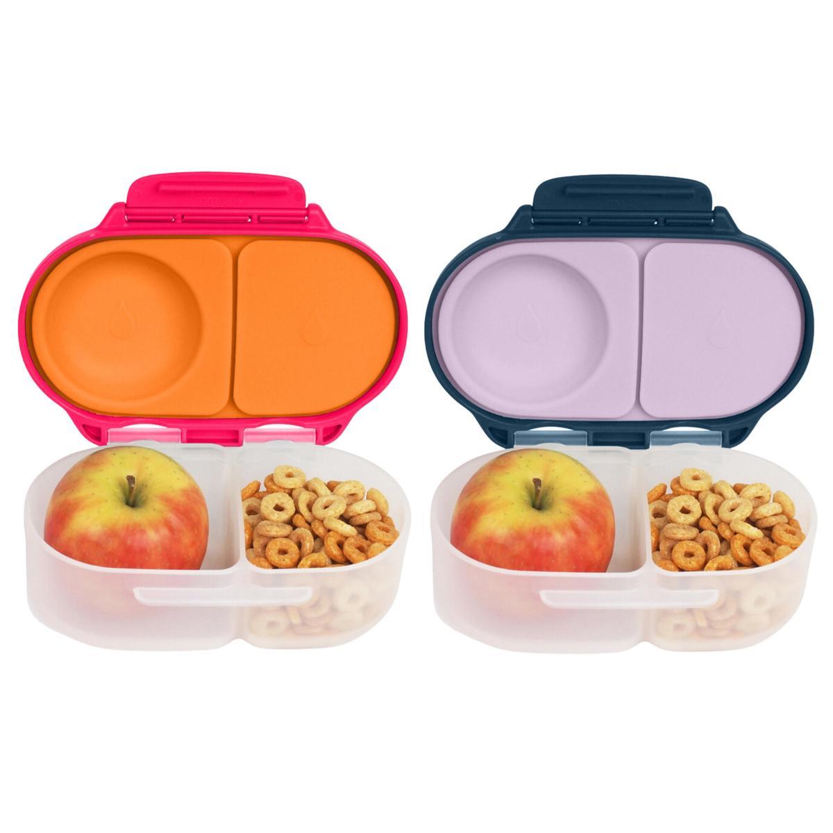 b.box Snack Containers Twin Pack - Strawberry Shake & Indigo Rose