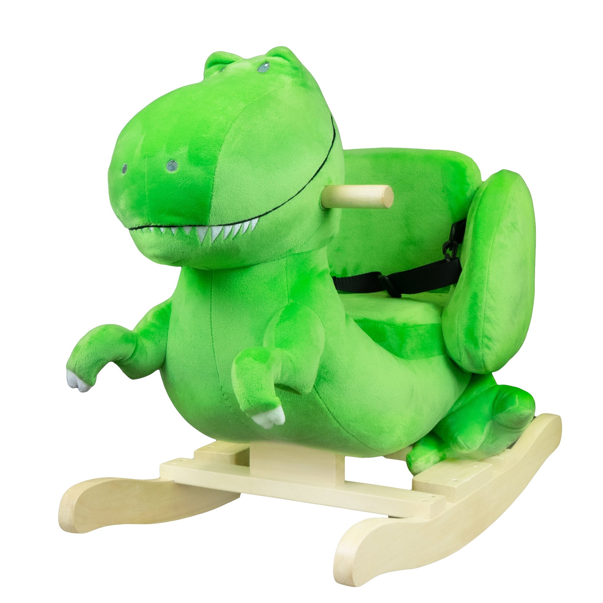Dino Rocker – Plush Green T-Rex Toddler Rocking Chair | M4A