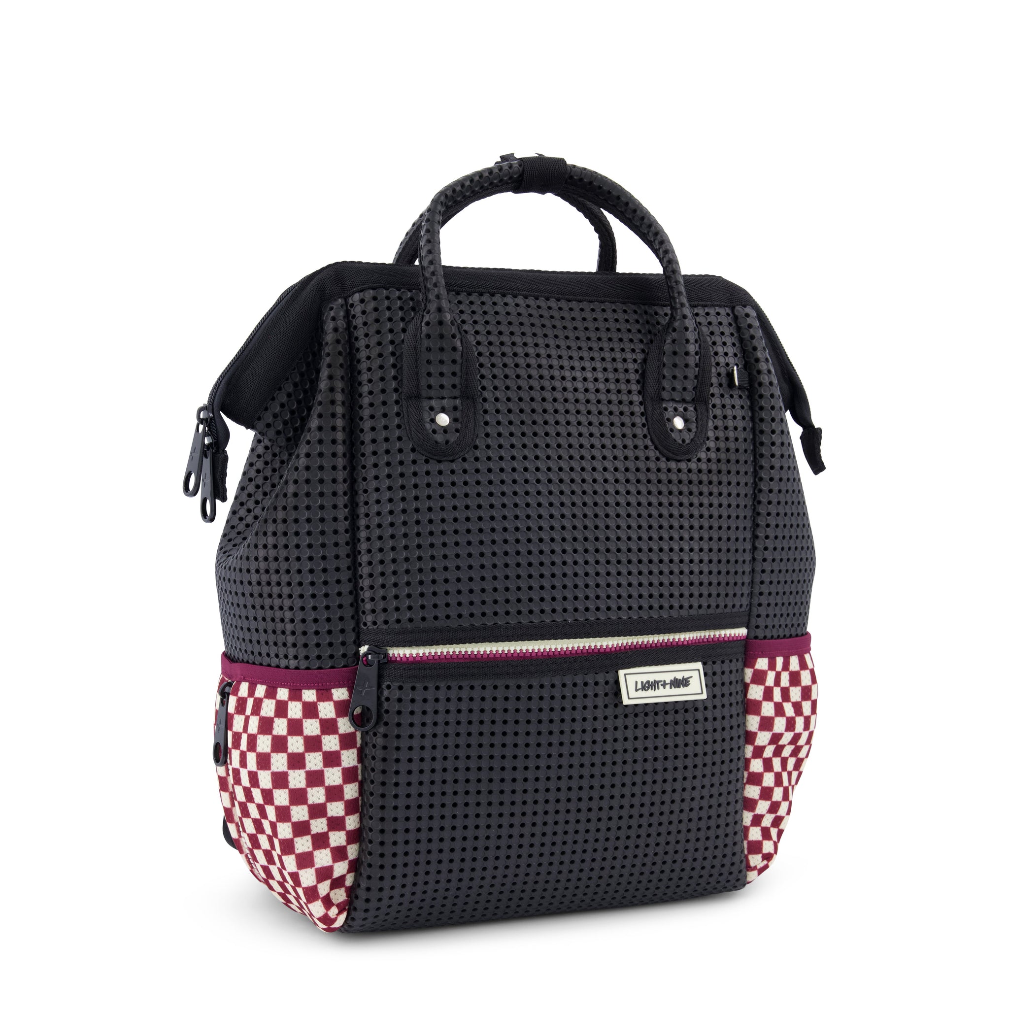 Light plus Nine Tweeny Short Backpack Checkered Brick