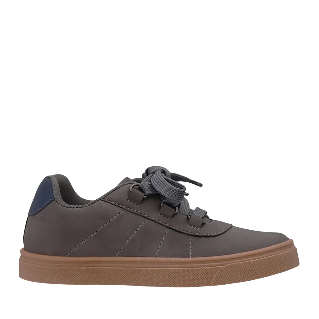 Oomphies Wyatt Boys Lace-up Sneakers in Gray