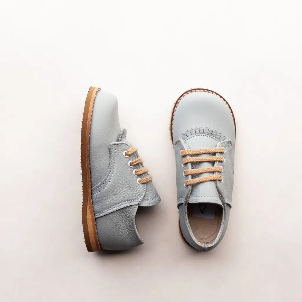 Zimmerman Shoes Artie Saddle - Pale Blue Baby Shoes