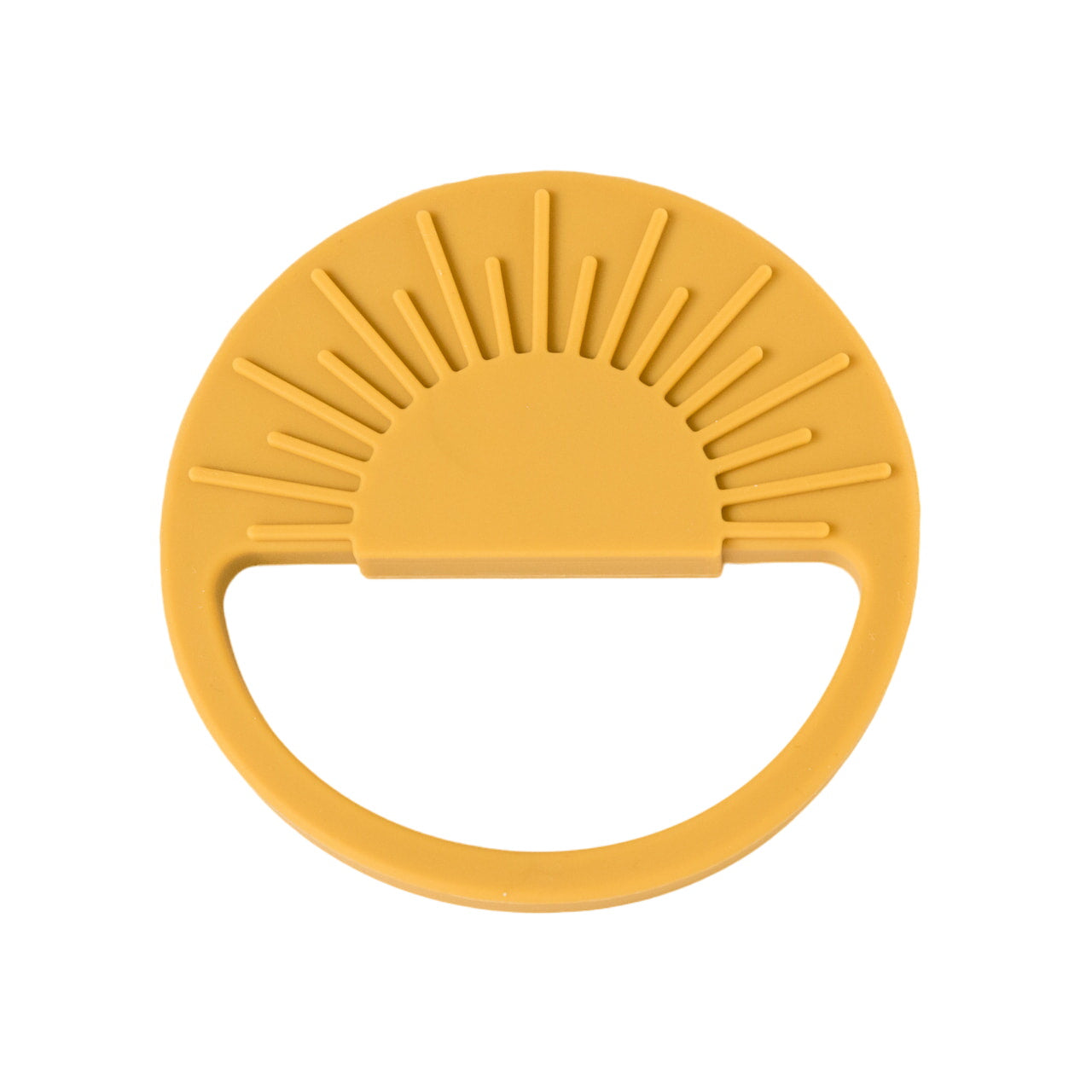 Teething Toy – Mustard Sunburst Silicone | Babeehive Goods