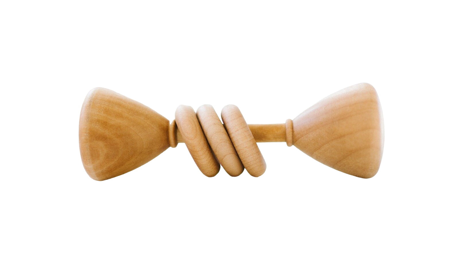 Bannor Toys Classic Baby Rattle - Natural Wooden Teether