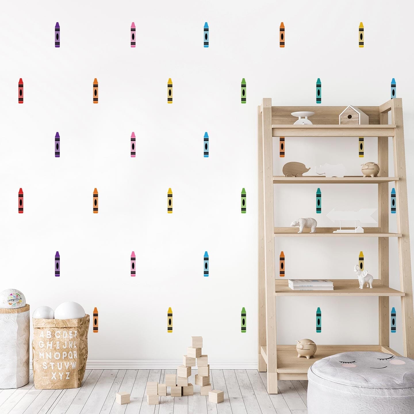 Crayon Wall Decals – Colorful Kids Room Decor Stickers | Urbanwalls