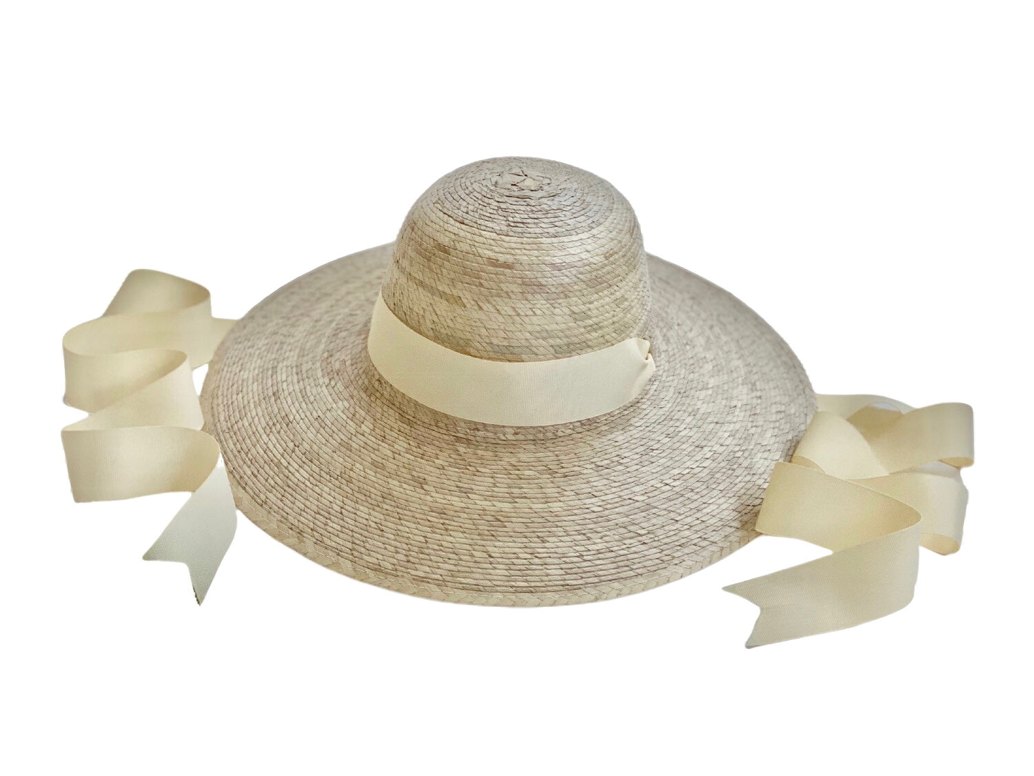 Sarah Bray Bermuda Little Girl’s Ivory Hat with Ribbon