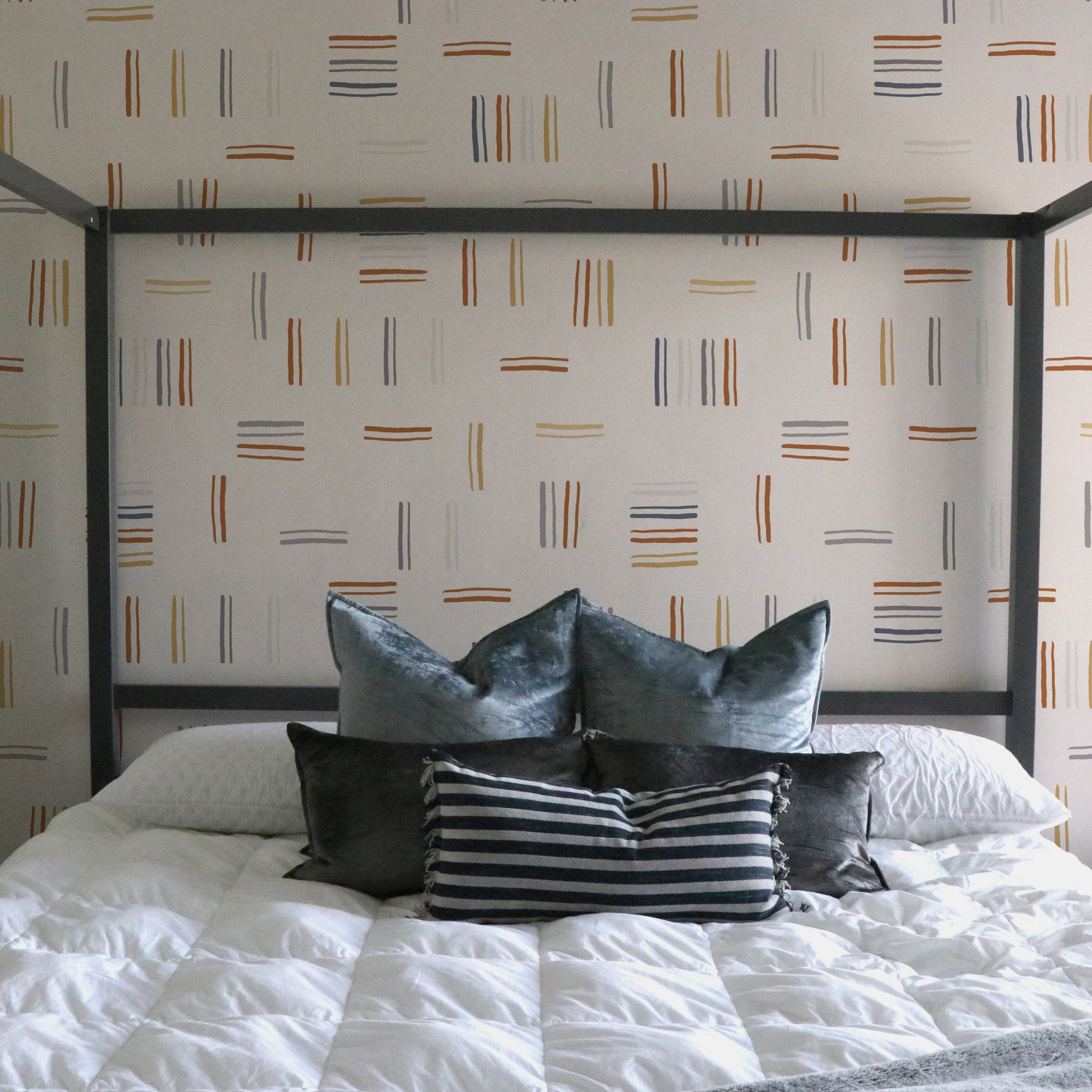 Keren Wallpaper – Modern Geometric Pattern, Neutral Tones | Loomwell ...
