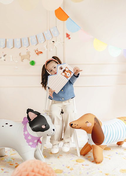 Standing Bulldog Balloon | Ellie's Party Supply